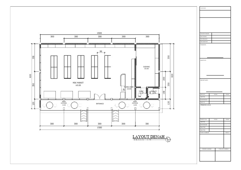 Denah Minimarket | PDF