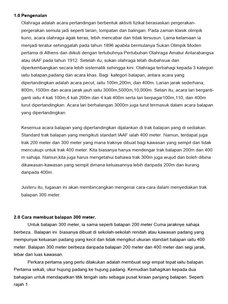 Trek Balapan 300 Meter | PDF
