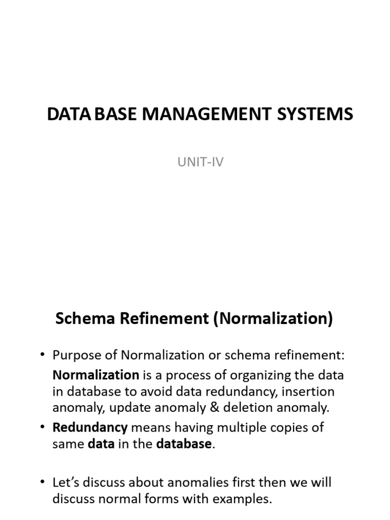 Dbms Unit-4 | PDF | Databases | Data Management Dbms Unit-4 | PDF | Databases | Data Management