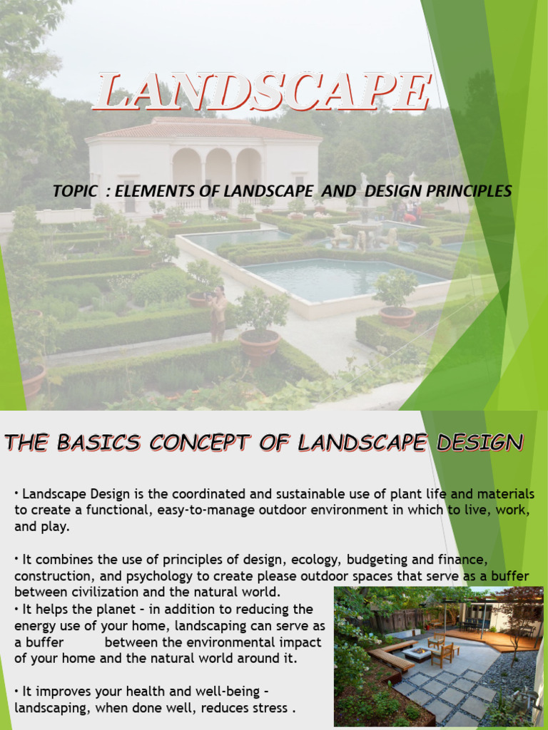 Landscape Design Principles | PDF