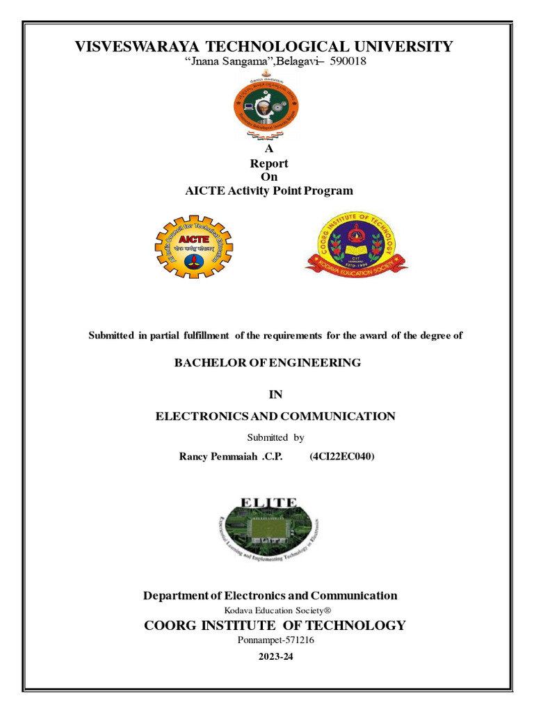 AICTE Activity | PDF