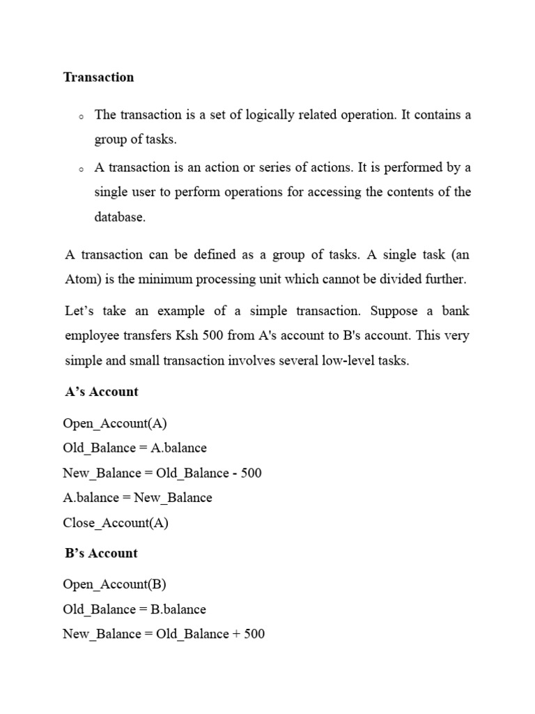 Transaction Concurrency and Deadlock | PDF | Database Transaction | Databases