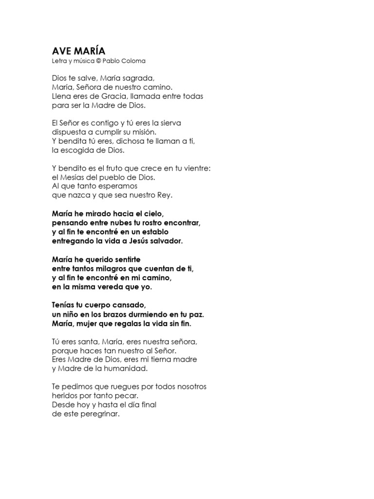 Himno a María: Madre y Guía | PDF