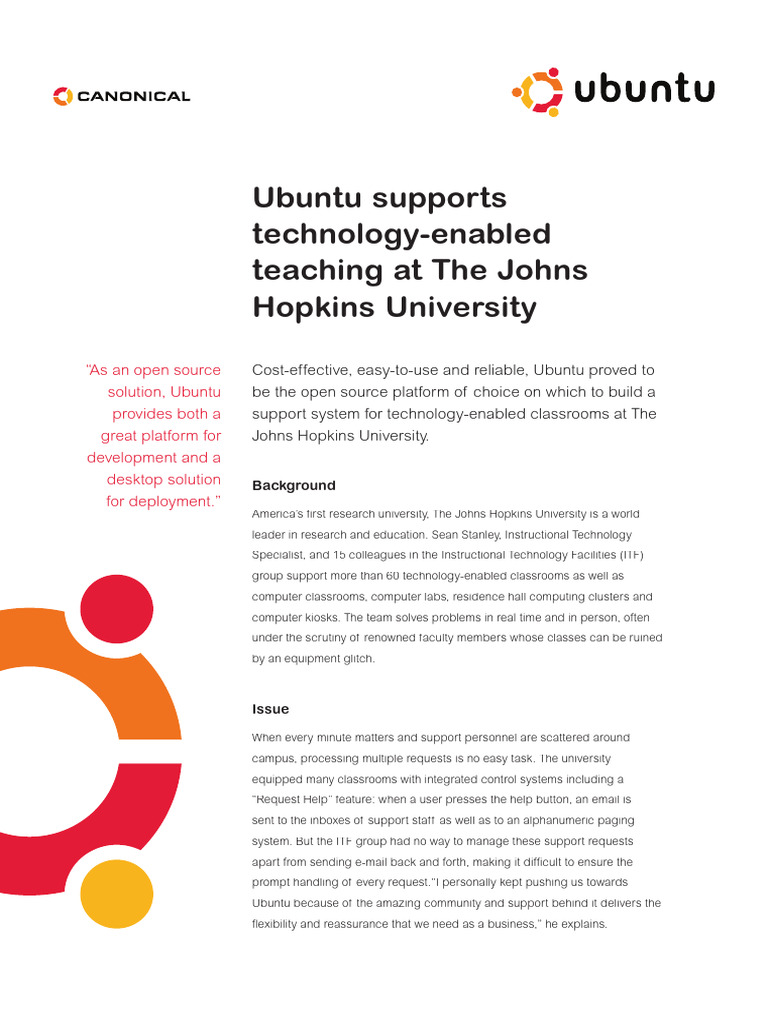 case_ubuntu_johnhopkins_v2 | PDF | Linux | Microsoft