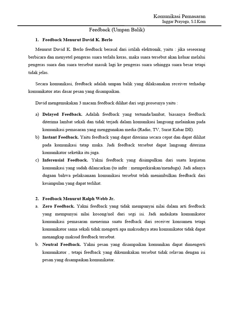 Materi Komunikasi Pemasaran IV | PDF | Karier & Perkembangan