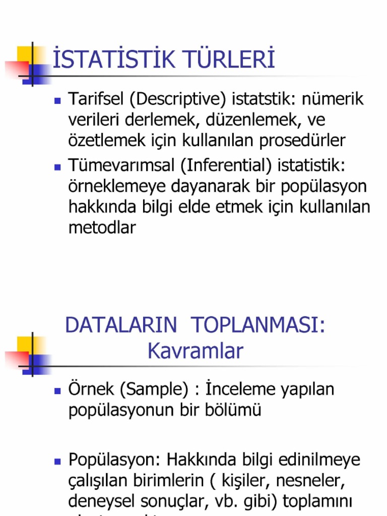 Istatistik Ders | PDF