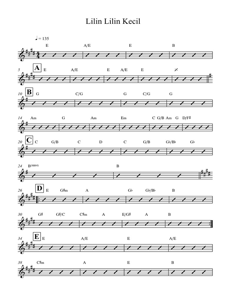 Lilin Lilin Kecil - Full Score | PDF