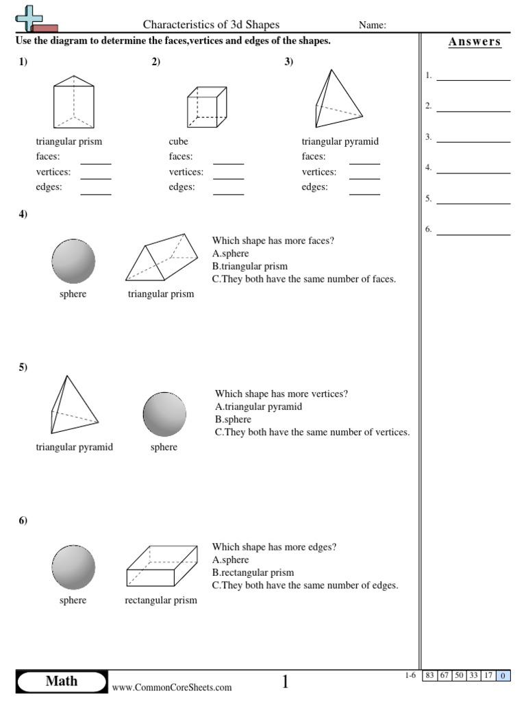 3D SHAPES | PDF | Tetrahedron | Shape