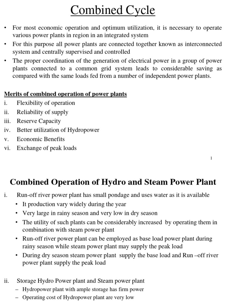Lec 9 Combined Cycle Pdf Cogeneration Distributed Generation