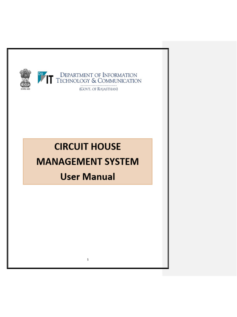 Circuit House Management System Manual | PDF | Computers | Technology ...