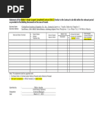 Statement of Single Largest Completed Contract | PDF