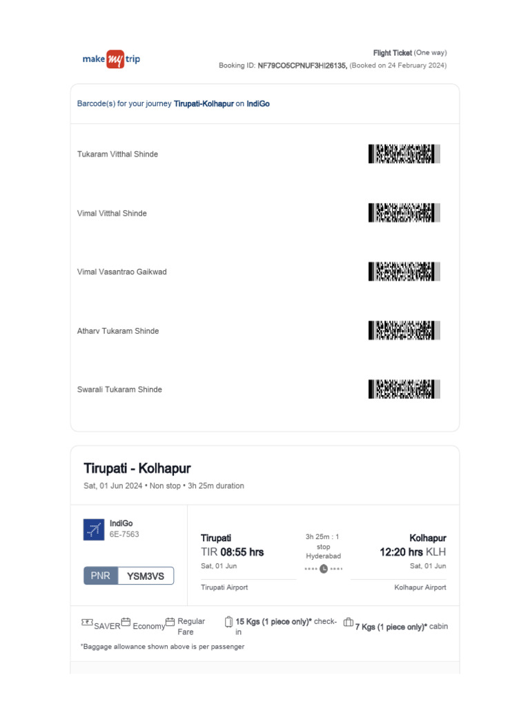 NF79CO5CPNUF3HI26135_ETicket | PDF | Identity Document | Airport