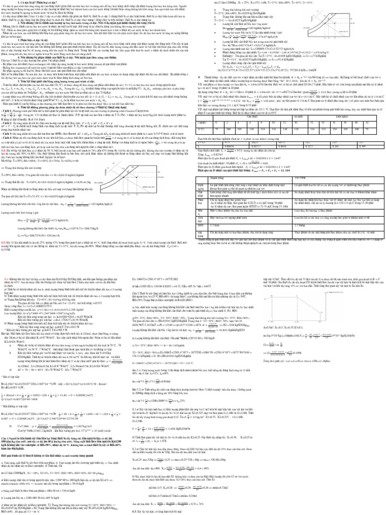 Cô đặc TNTK 1 | PDF