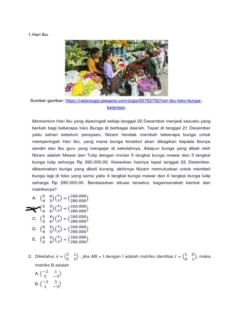 Share Soal Latihan Matematika SMK 2324 | PDF