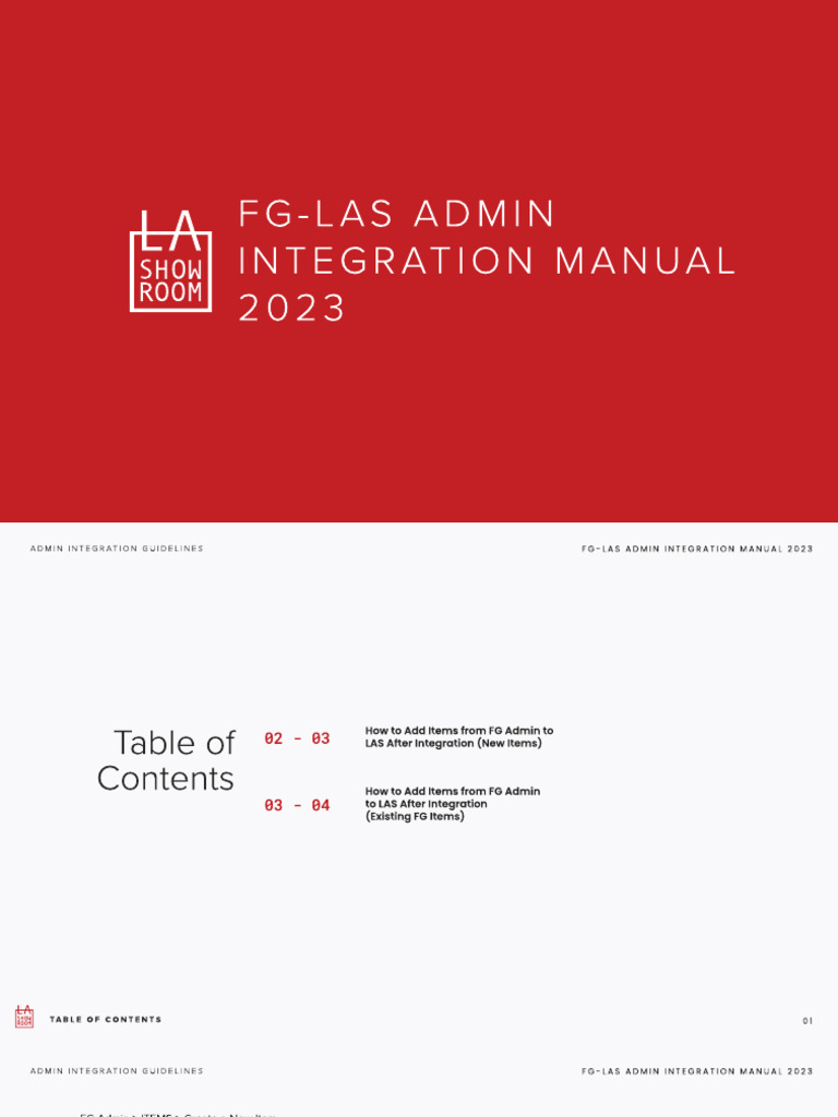 (Manual) FG-LAS Admin Integration 2023 | PDF | Software | Computing
