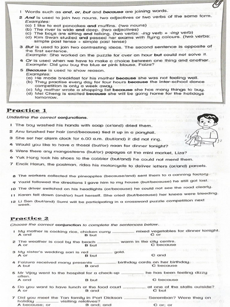 Year 5- English Grammar Conjunctions | PDF