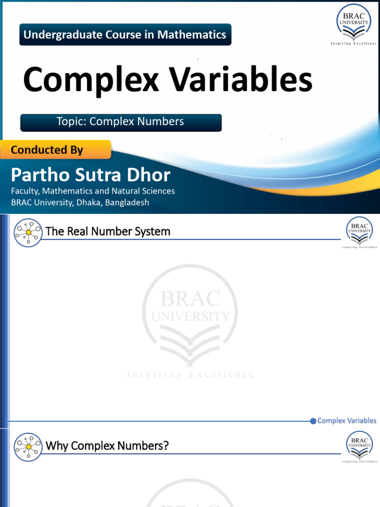 Chap 01 | PDF | Complex Number | Variable (Mathematics)