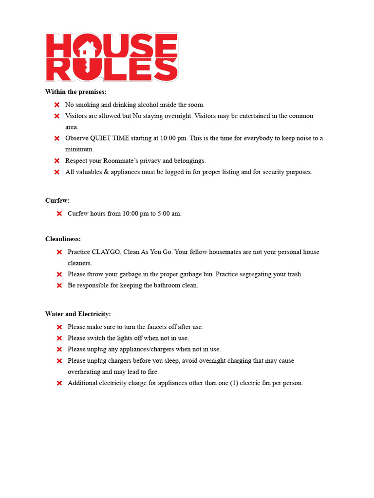 House Rules | PDF