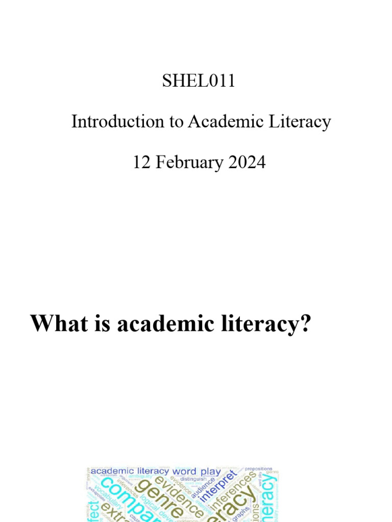 Introduction to Academic Literacy | PDF