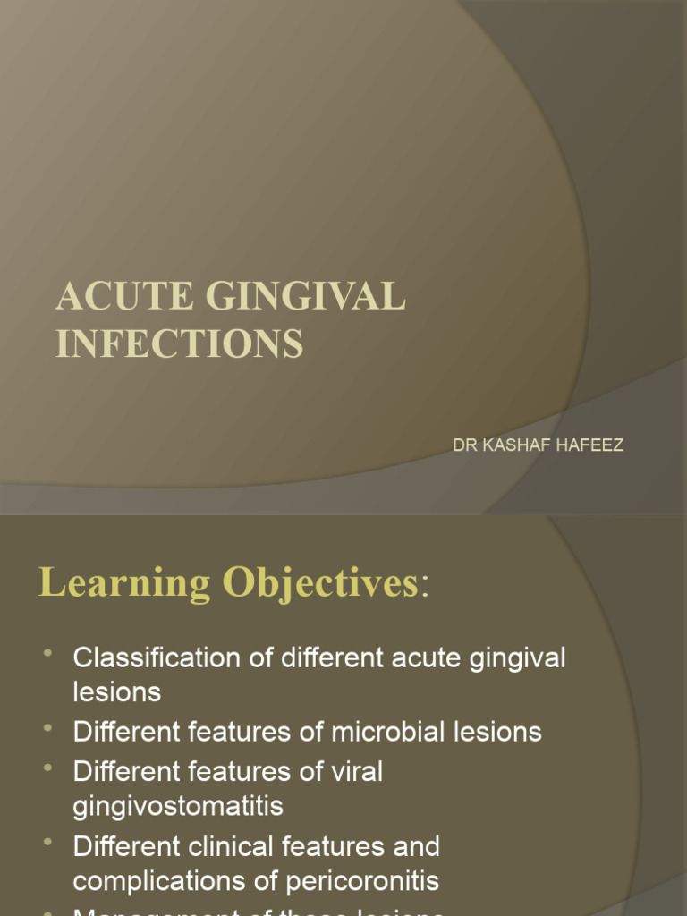 Acute Gingival Infections | PDF | Clinical Medicine | Immunology
