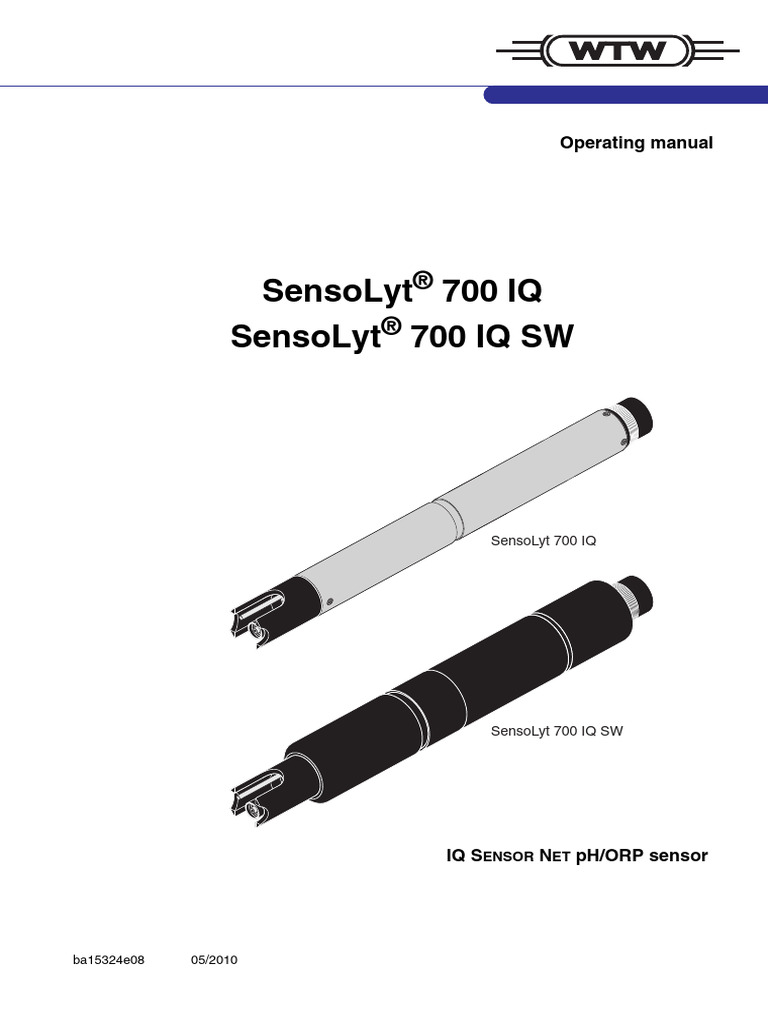 Operating Manual - SensoLyt - 700 - IQ - SW | PDF | Electrical ...