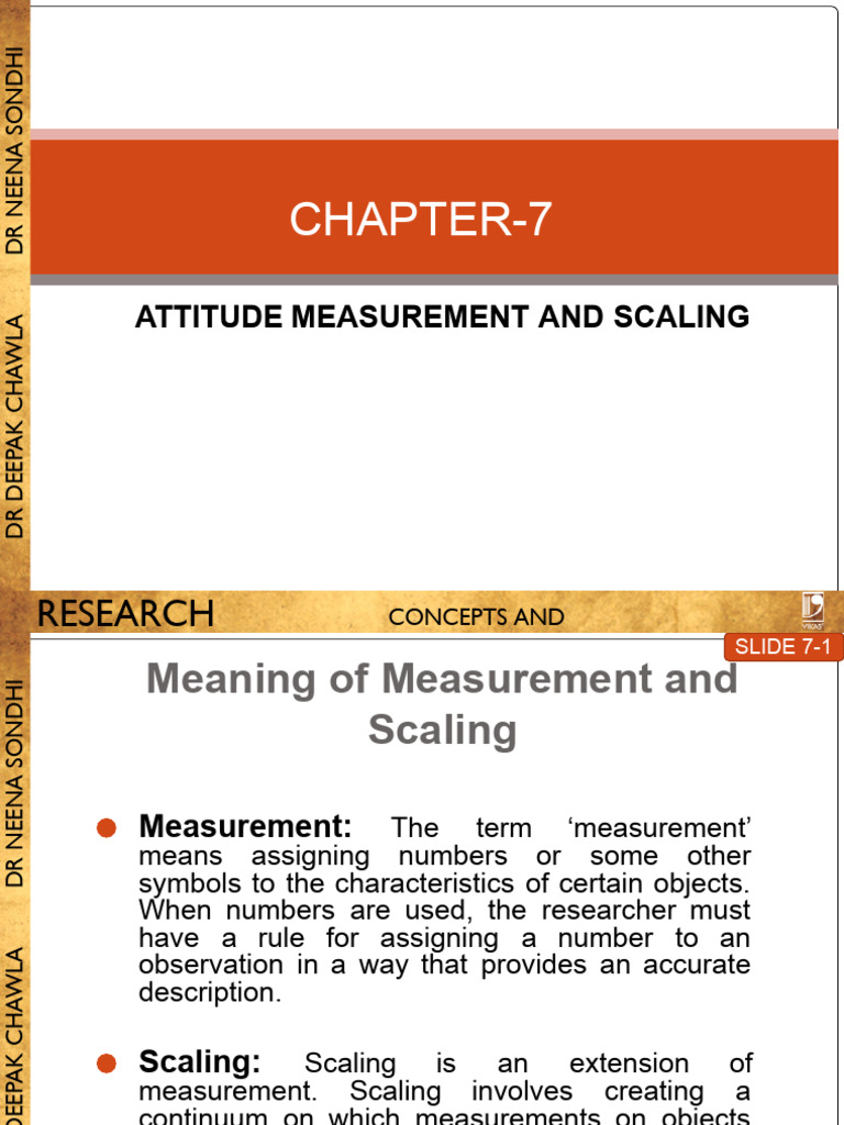Scaling | PDF | Level Of Measurement | Validity (Statistics)