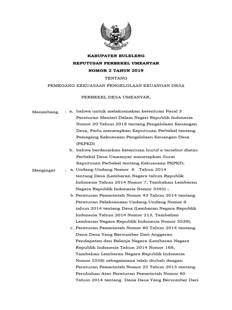 SK PKPKD No 2 Dan PPKD No 3 | PDF