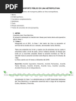 Plano Red de Metro Santiago | PDF