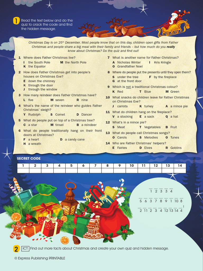 Christmas A2 | PDF | Christmas | Santa Claus