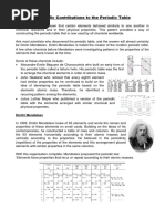 Development of The Periodic Table | PDF | Chemical Elements | Periodic ...