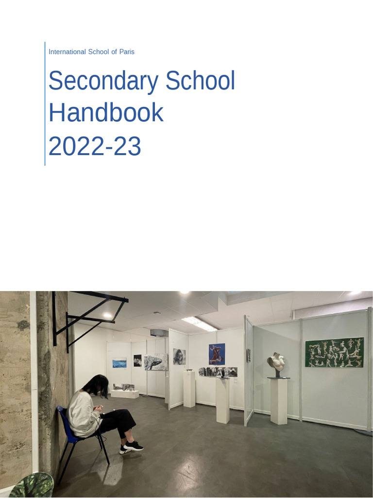 ISP Secondary School Handbook 2022-23 | PDF | Schools | Teachers