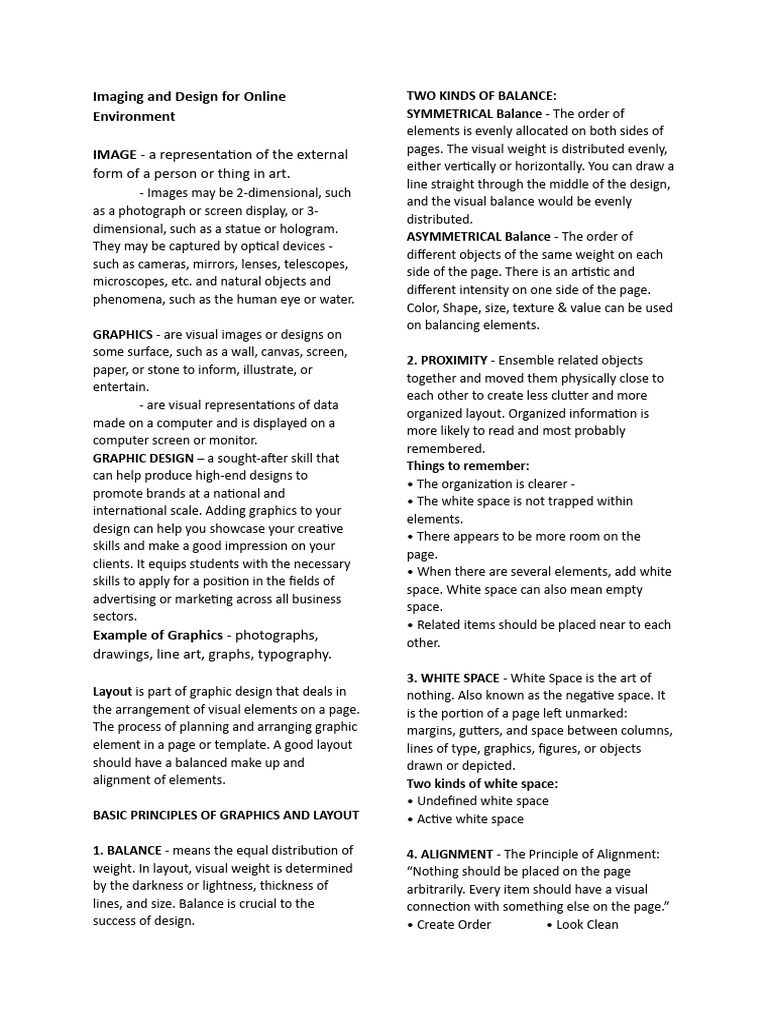 Imaging and Design For Online Environment | PDF | Data Compression | Infographics