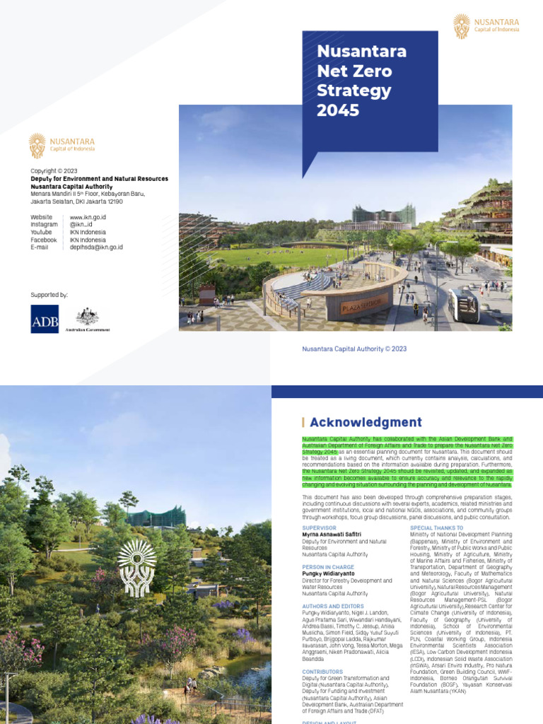Nusantara Net Zero Strategy 2045 | Download Free PDF | Climate Change ...