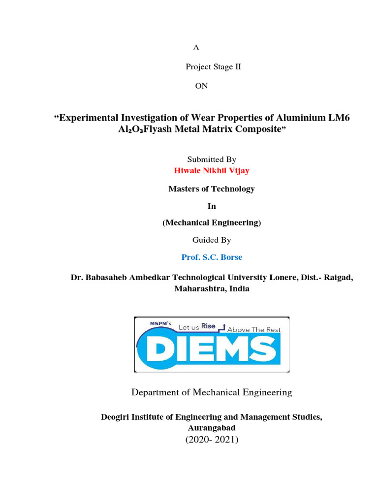 FINAL Project Report D2 MTech | PDF FINAL Project Report D2 MTech | PDF