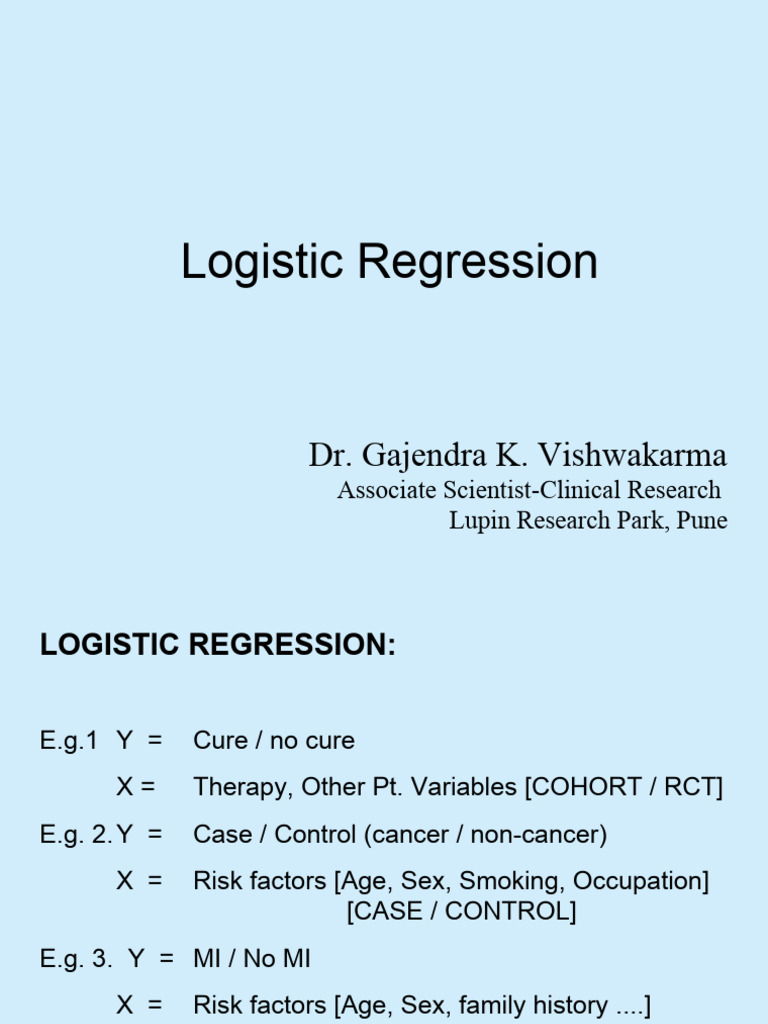 Logistic Regression Analysis Overview | PDF | Estimation Theory | Logistic Regression
