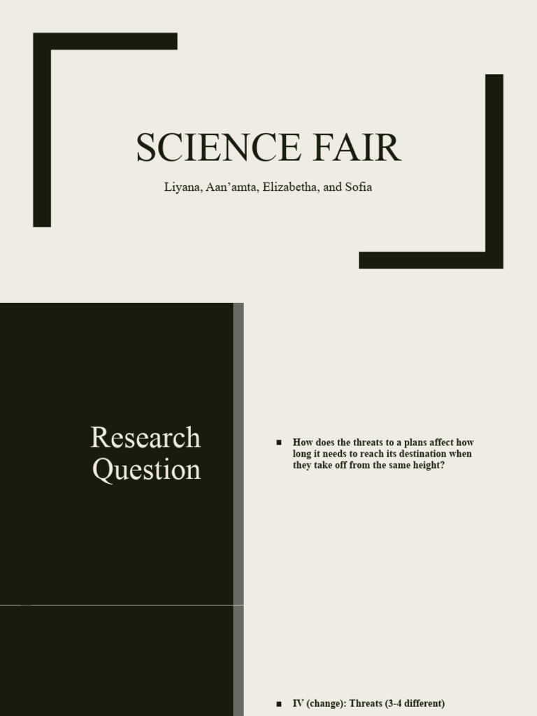 Science Fair Presentation | PDF | Holarctic Birds | Zoology