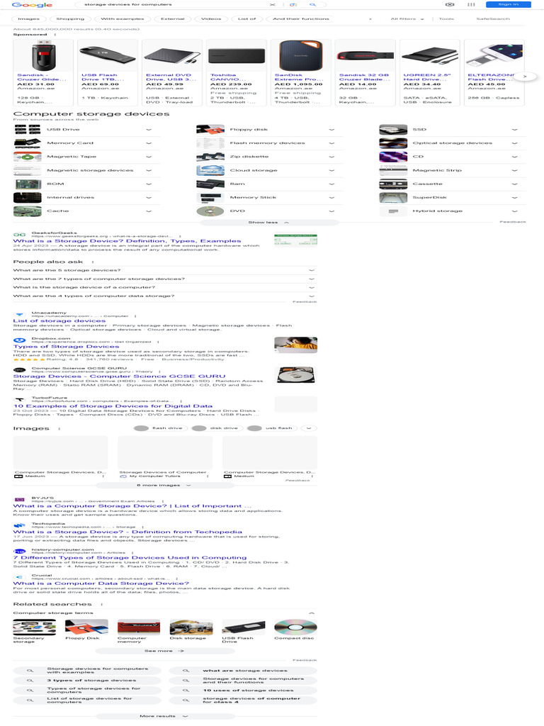 Storage Devices For Computers - Google Search | PDF | Computer Data ...