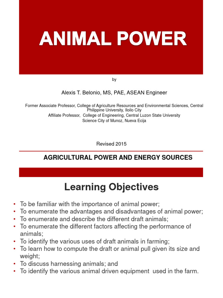 Understanding Draft Animals in Agriculture | PDF | Cattle | Agriculture