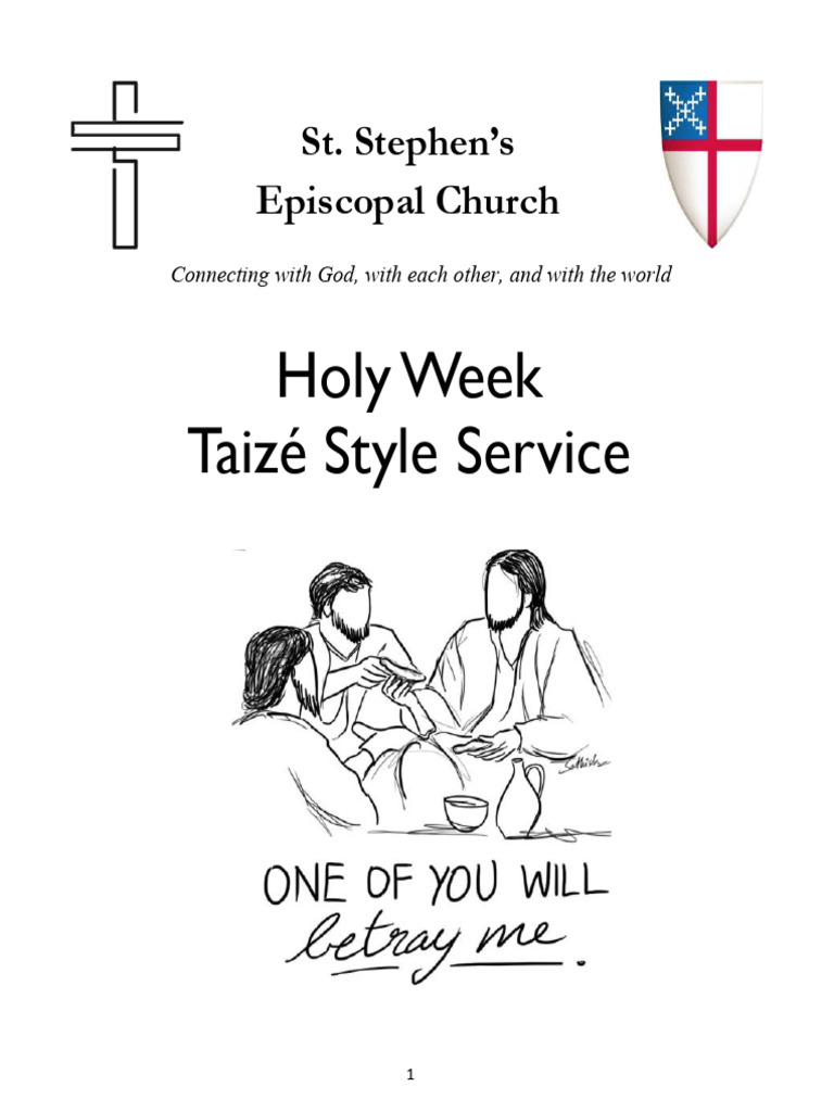 Holy Week Taizé Service | PDF | Lord's Prayer | Jesus