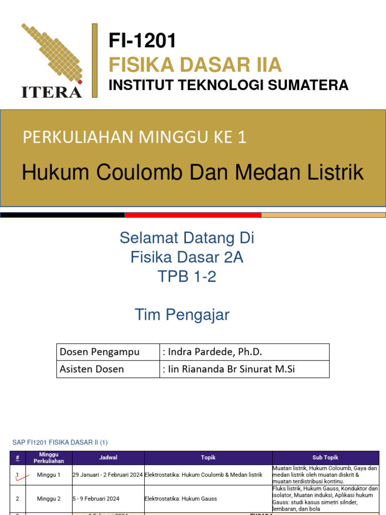 P1-Gaya Dan Medan Listrik-20250202 | PDF