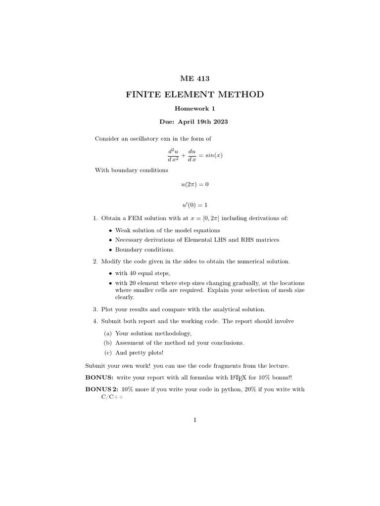 HW 1 | PDF