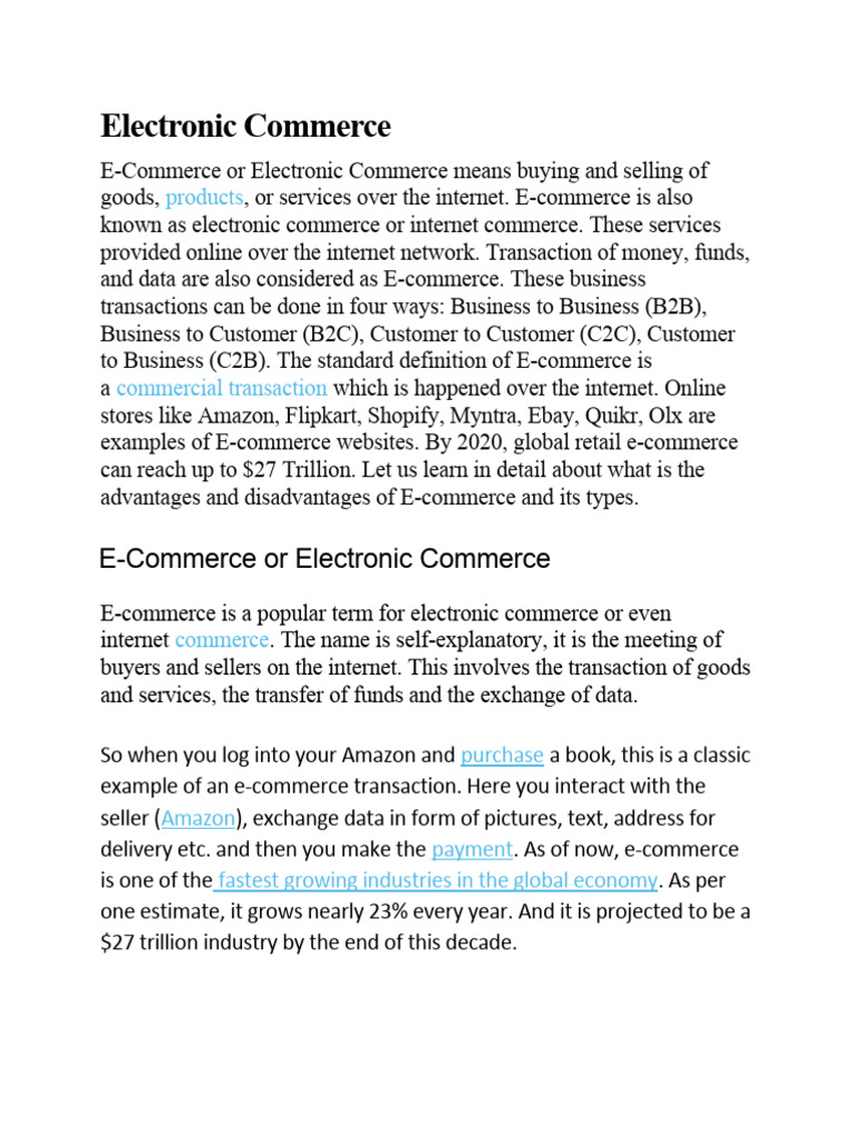E Commerce | PDF | E Commerce | Payment System