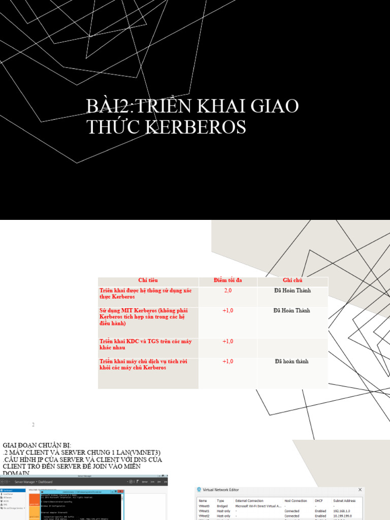 Bài 02.Triển khai Kerberos | PDF