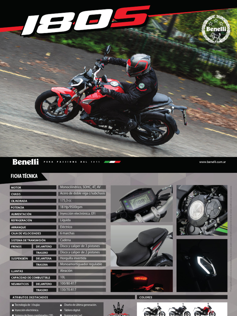 Ficha Tecnica Benelli 180S | PDF