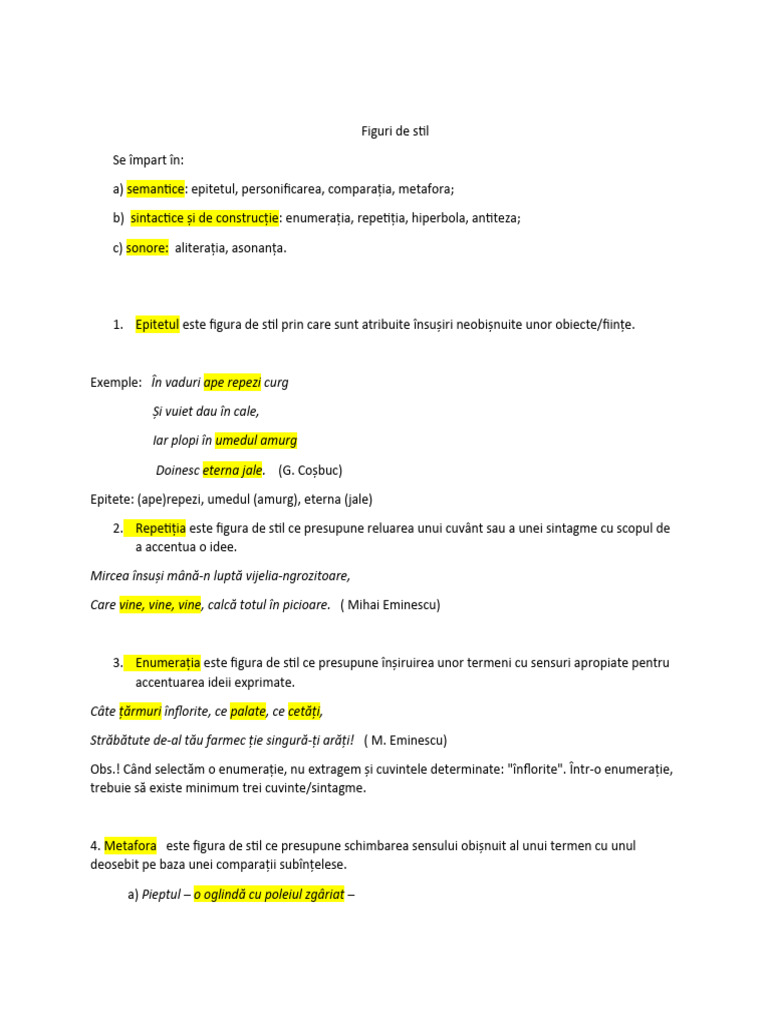 Figuri de Stil | PDF