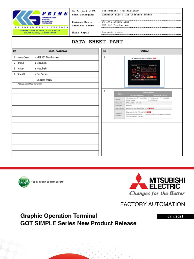 Data Sheet - Hmi 10 Inch | PDF | Usb | Power Supply