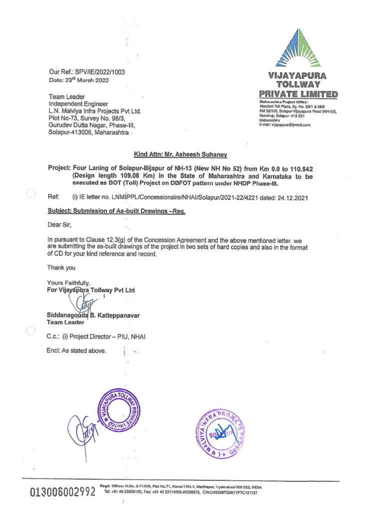 As-Built Drawings Submission | PDF