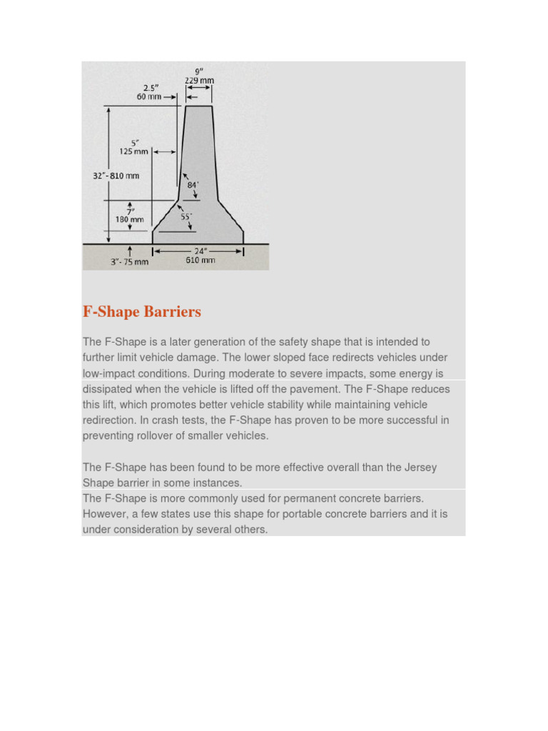 F-Shape Barriers | PDF