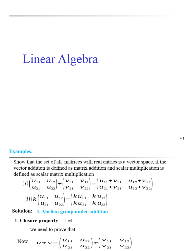 L3 Vector Space 3 Dr. PT | PDF | Mathematical Physics | Mathematical ...