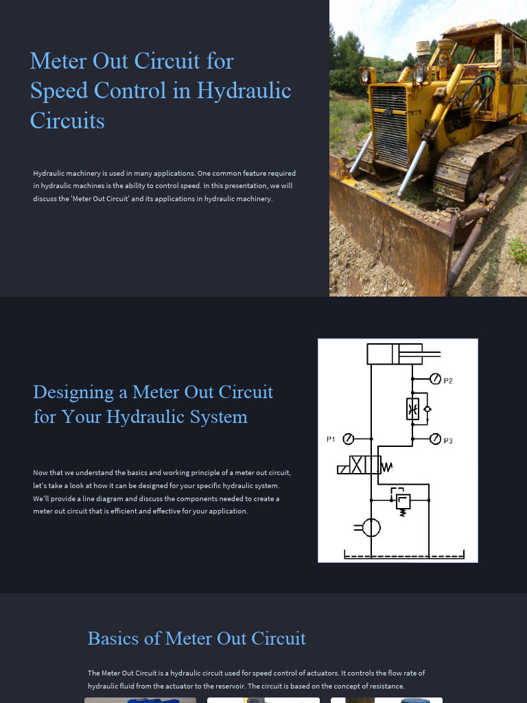Meter Out Circuit For Speed Control in Hydraulic Circuits | PDF ...